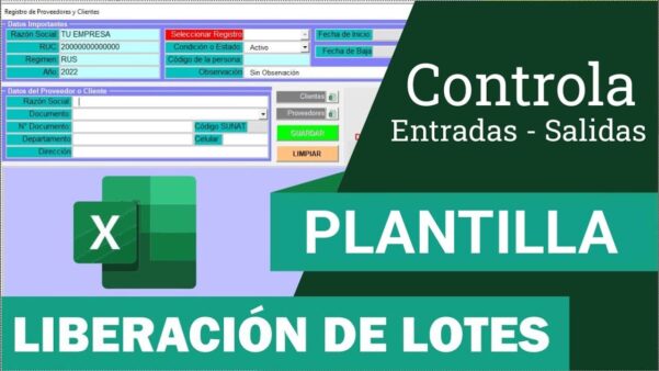 Control de entradas y salidas de productos – Liberación de Lotes ...